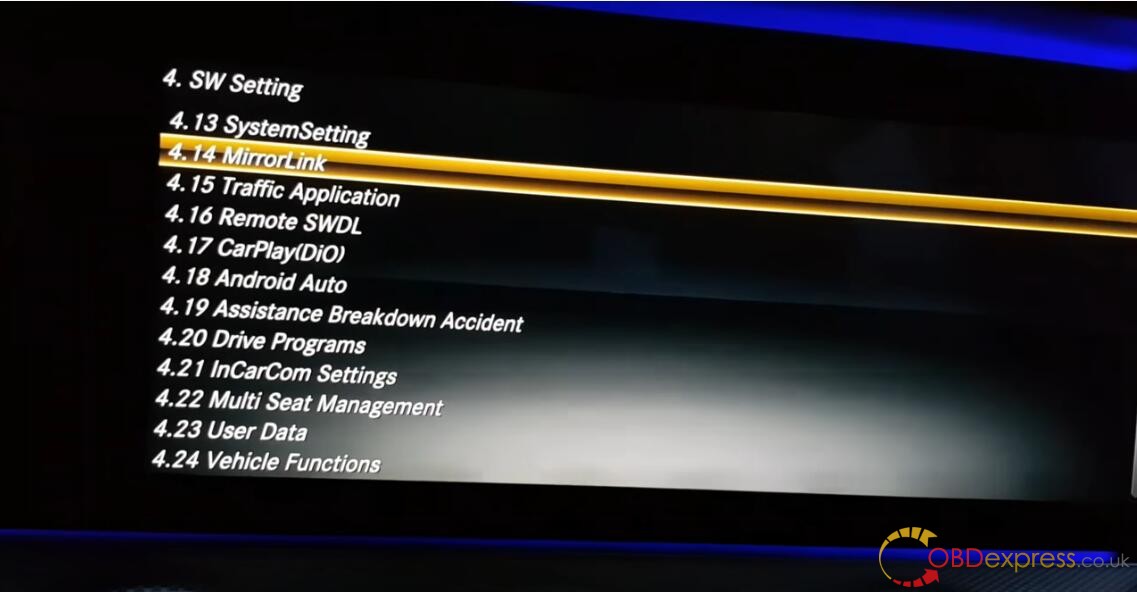 OBDexpress.co.uk: How To Enable Engineering mode / Mirrorlink For Benz ...