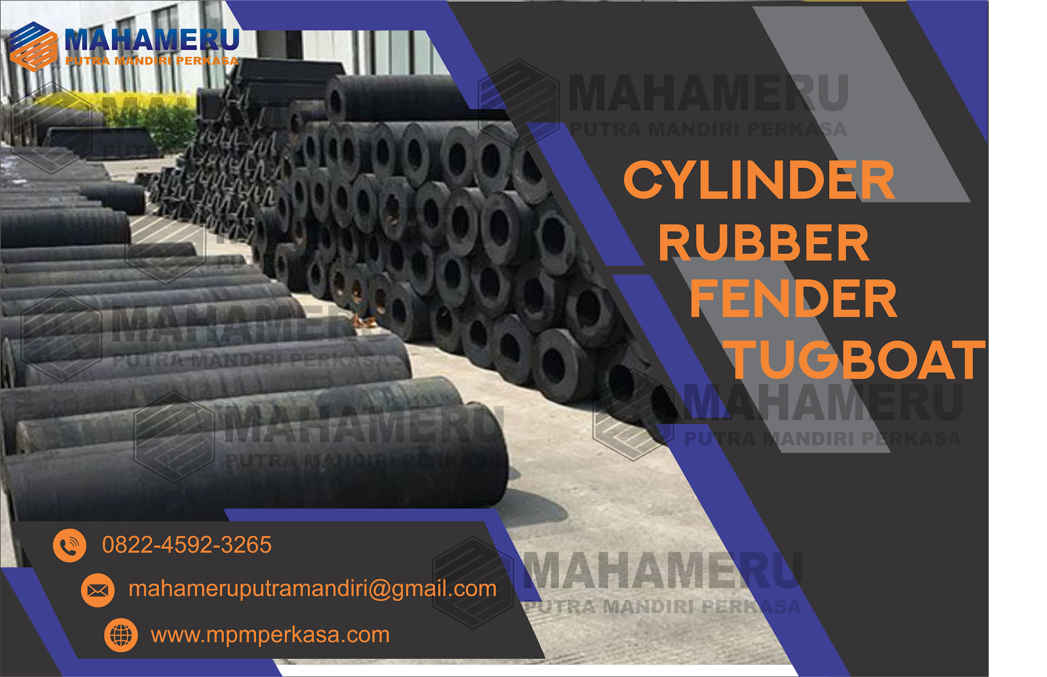 Rubber Fender Kapal tipe Cylinder Indonesia