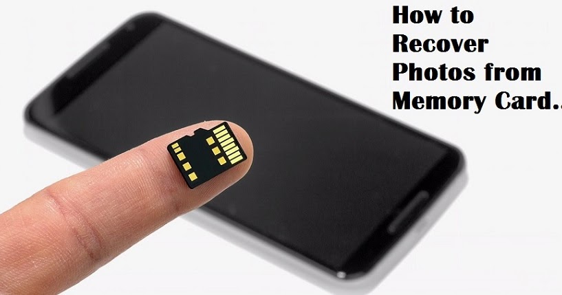 How to Recover Deleted Pictures or Photos from Formatted Memory SD Card