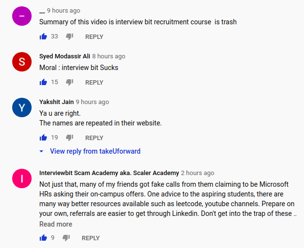 Interviewbit Scam Academy aka Scaler Academy Fraud Exposed: 2020