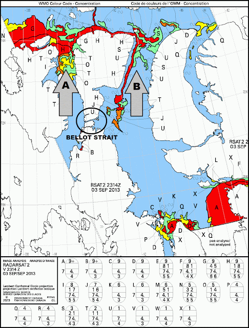 Northwest Passage 2013: DECISION TIME - A=Peel Strait or B=Prince ...