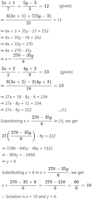 Selina Chapter 6 Linear Equations (Including Problems) ICSE Solutions Class 9 Maths