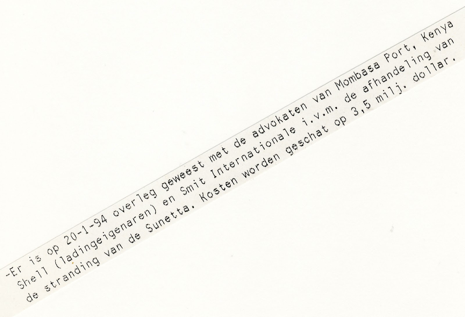 'ZIEN EN WETEN': SUNETTA.M.S. SHELL TANKERS B.V. ( DEEL 6/2 )