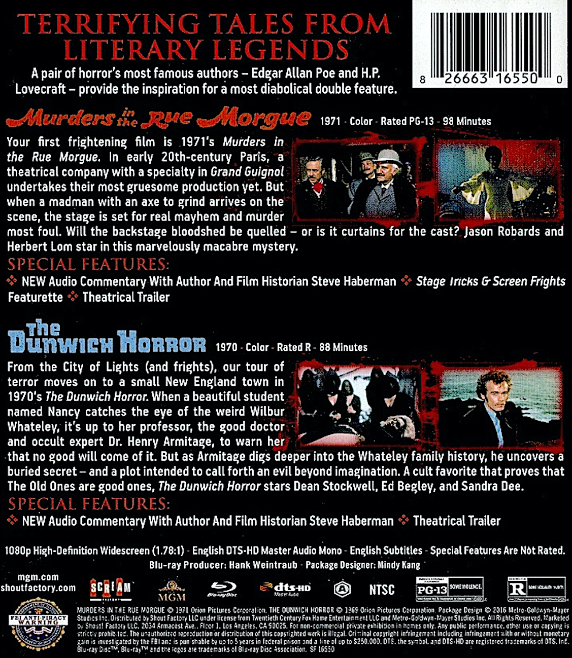 blu-ray and dvd covers: SCREAM FACTORY DOUBLE FEATURE BLU-RAYS: BAD ...