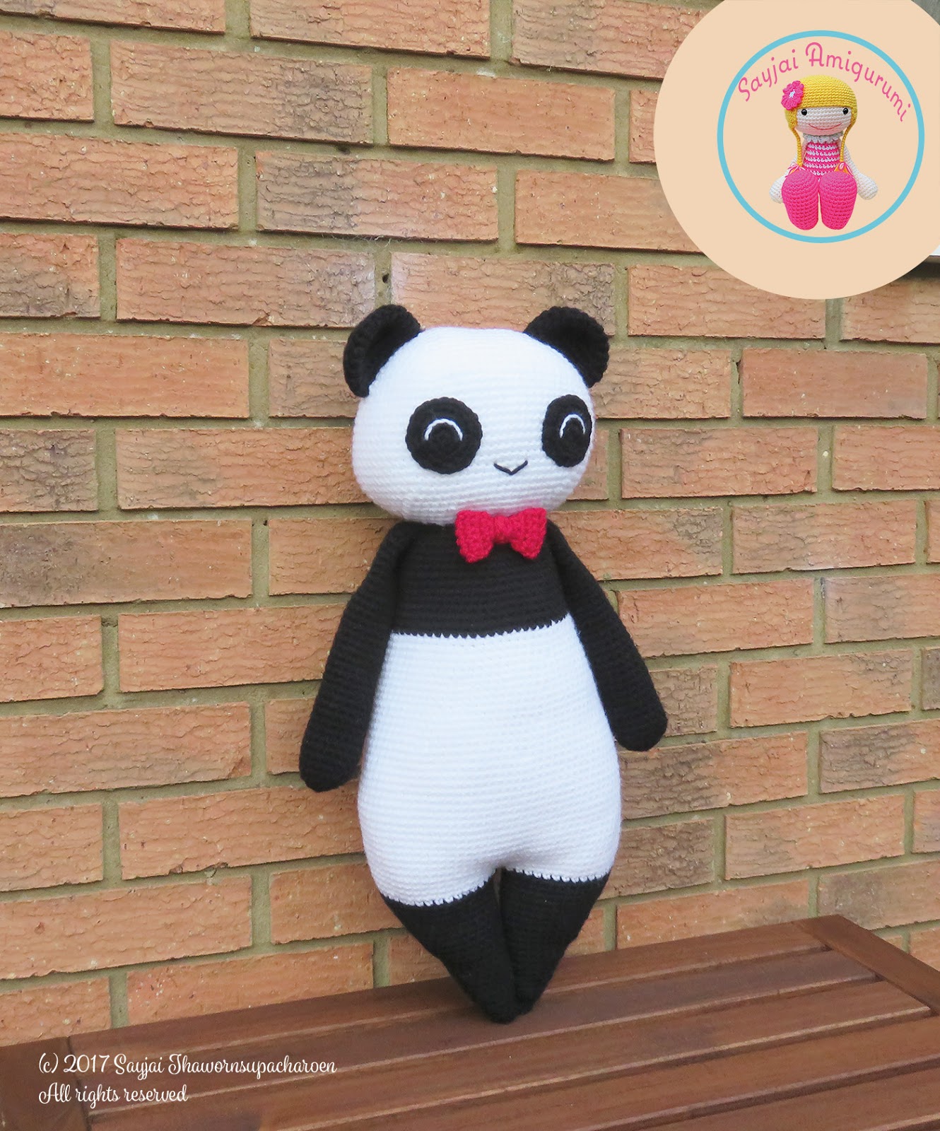 Big Panda Crochet Pattern - Sayjai Amigurumi Crochet Patterns and ...