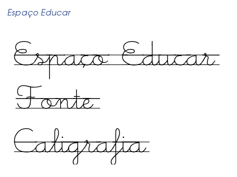 ESPAÇO EDUCAR: Fonte para Caligrafia!