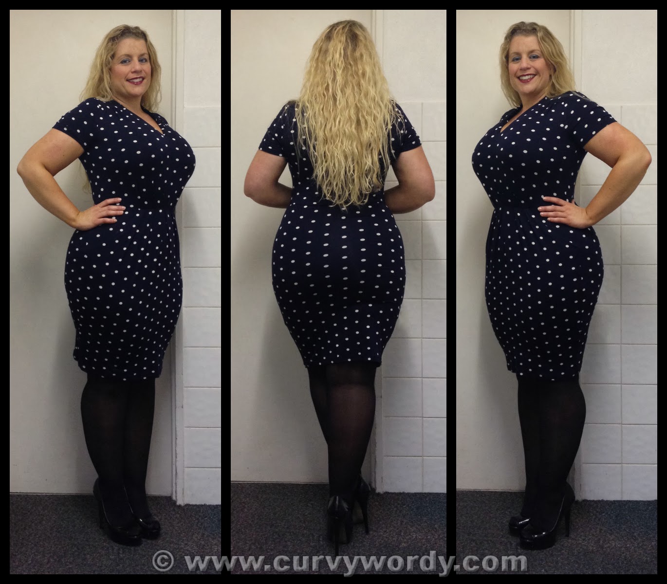 Matalan Jersey V-Neck Dress 12 - Curvy Wordy