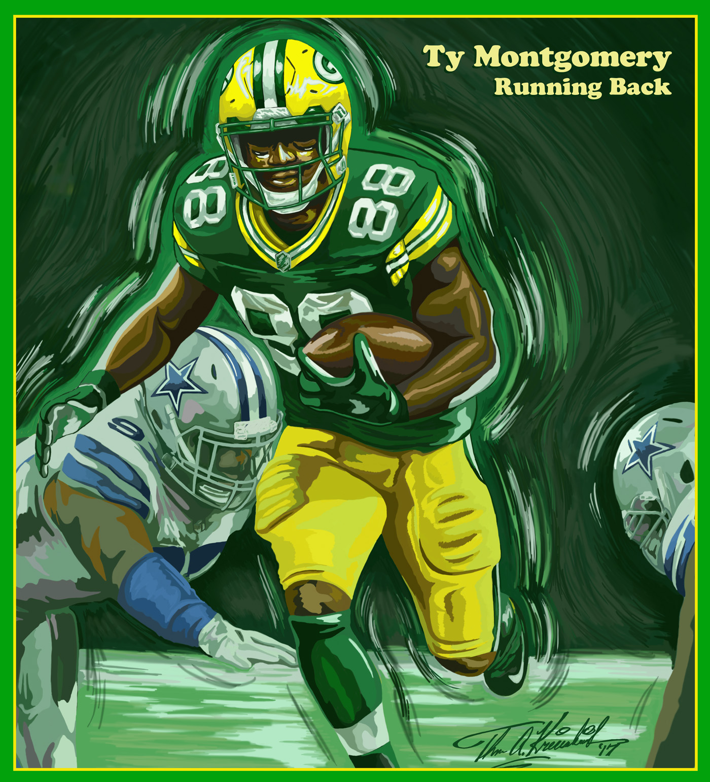 Tom Kbrink's Illustration and Design Blog: Packers Artwork