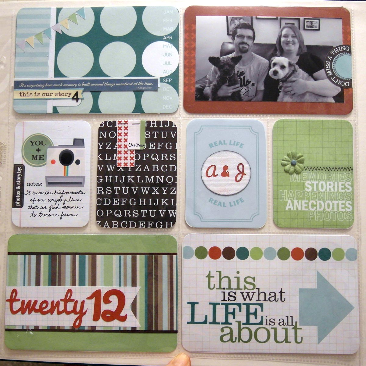 the joy of creativity: project life title page