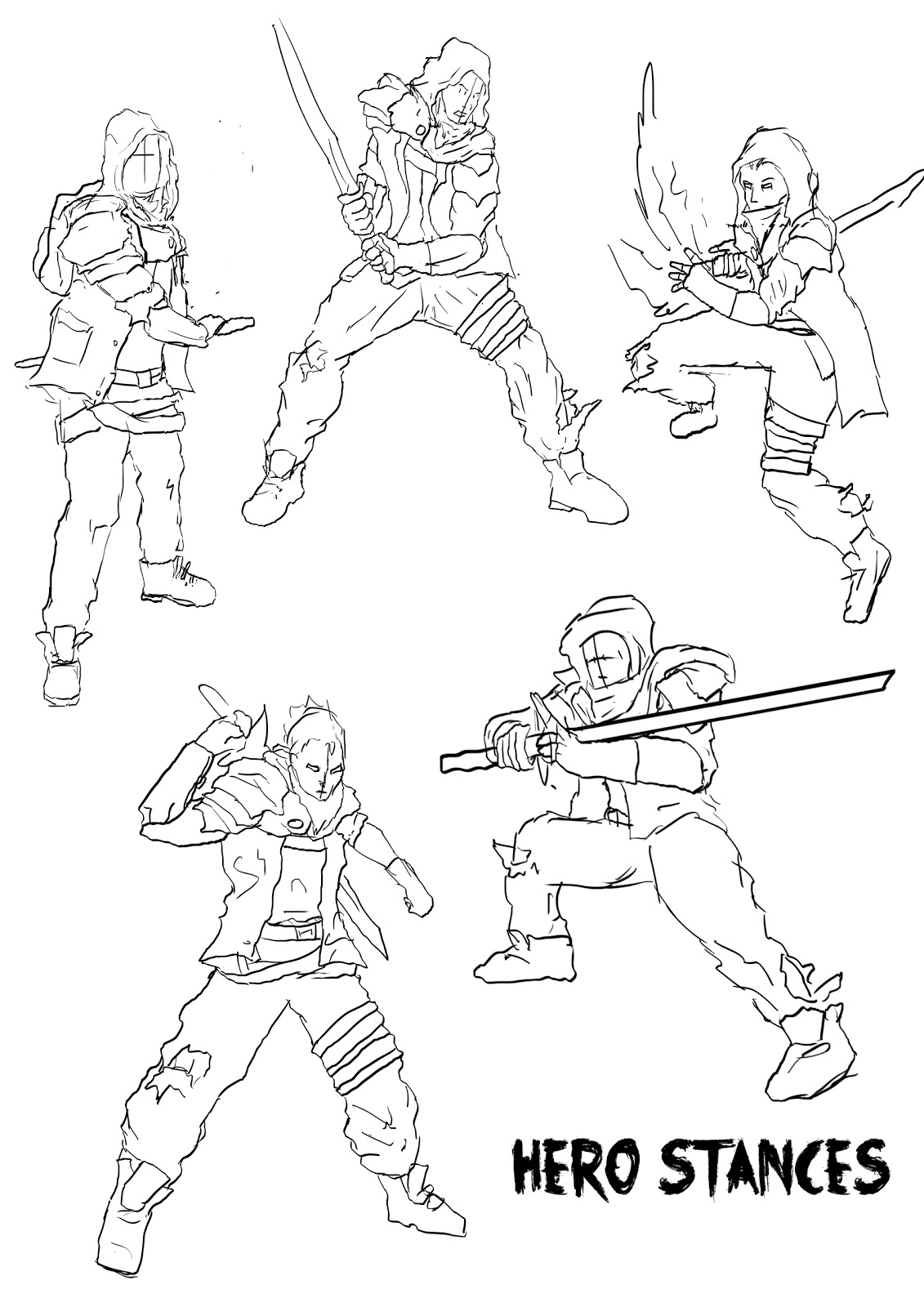 Tommy-Jones-DD3992: Hero Stances