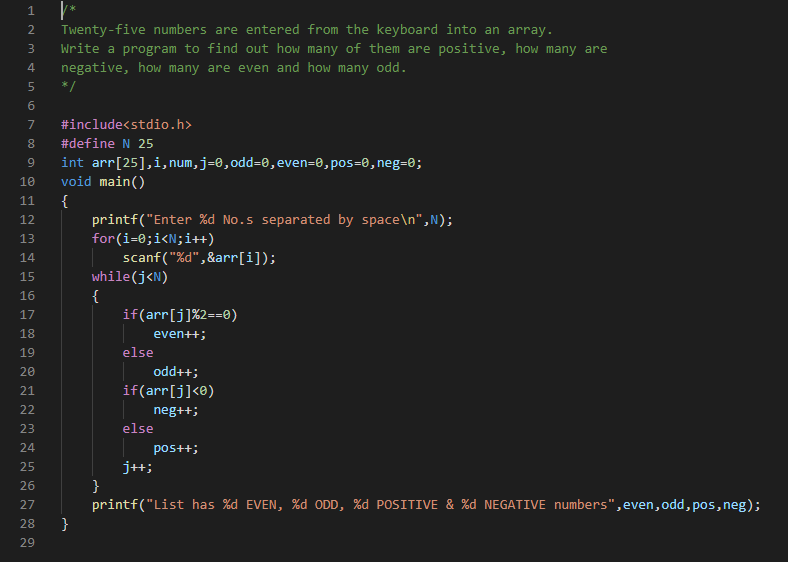 Let Us C (Chapter 8 : Arrays) : Program-2 Let Us C (Chapter 8 : Arrays) : Program-2