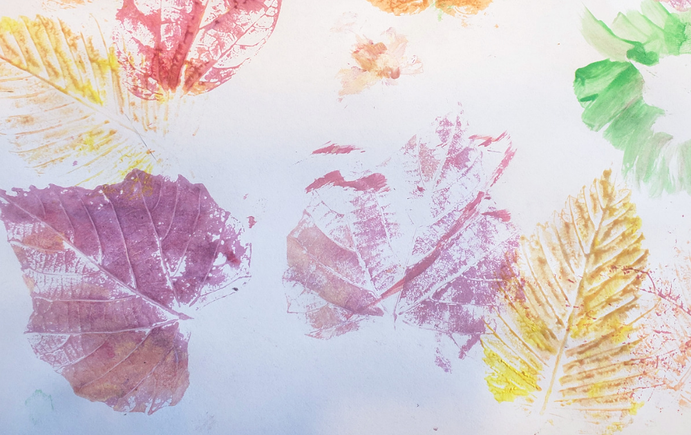 Nature Stamping- A Simple Nature Craft for Kids