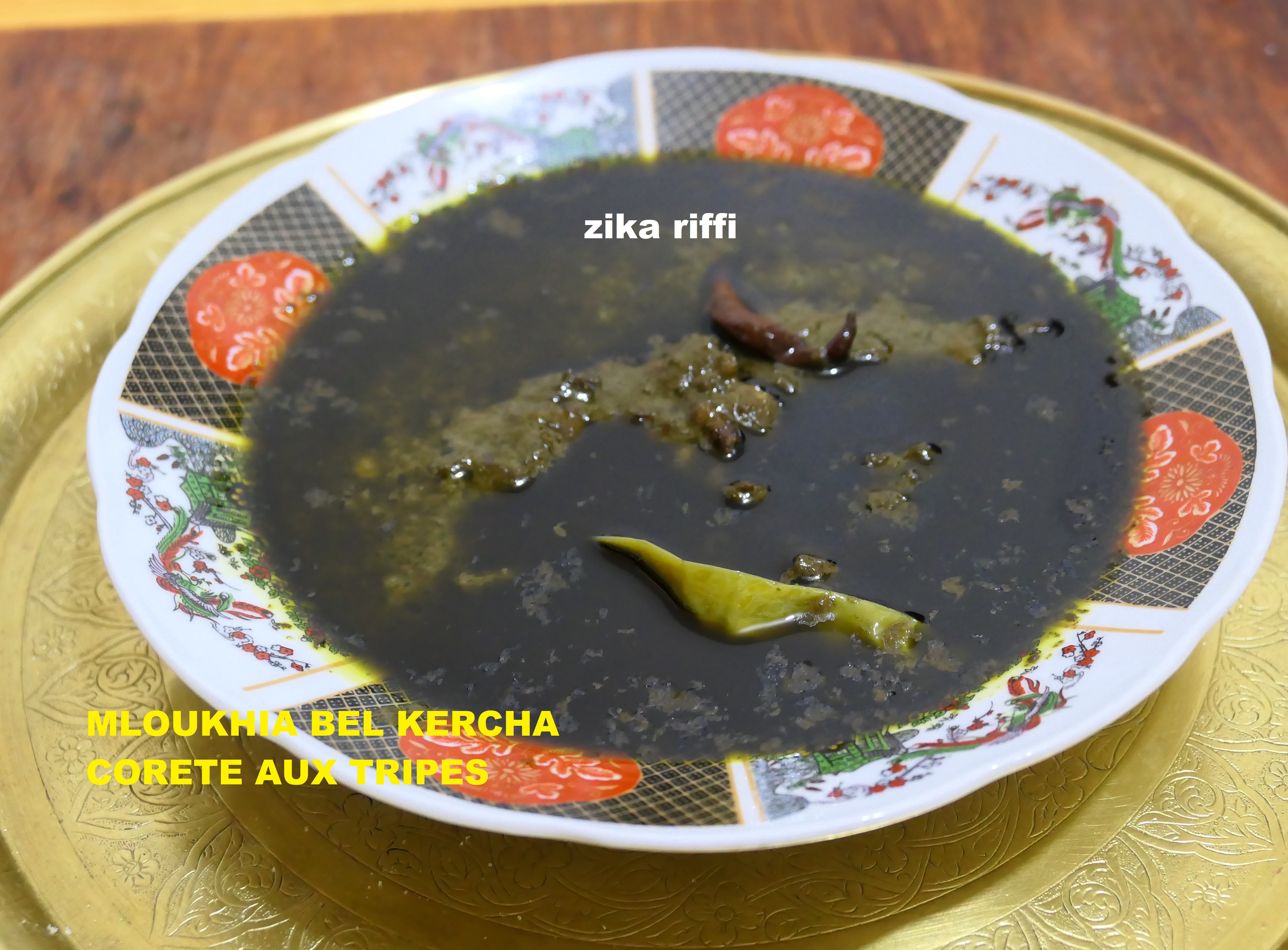 MLOUKHIA OU MLOUKHIYA BÔNOISE BEL KERCHA- CORETE EN POUDRE AUX TRIPES