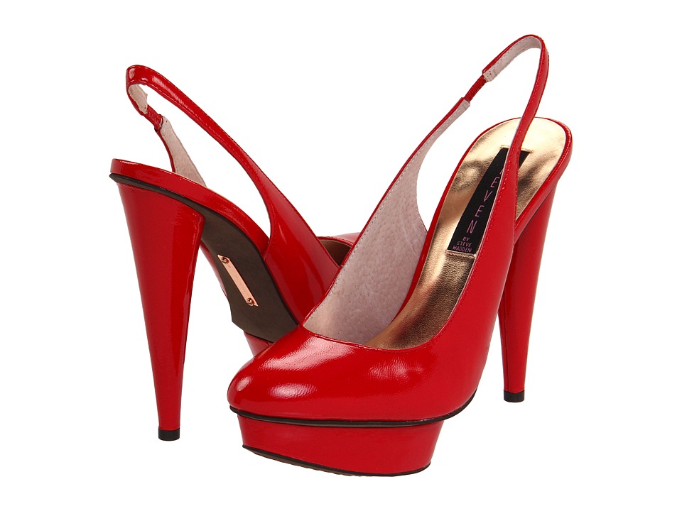 womens high heel shoes | fashion: Lovely red slingback platforms