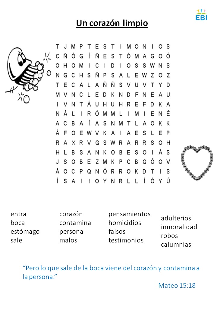 Aprendiendo a Guardar el Corazon.. ~ Escuelita Biblica Infantil