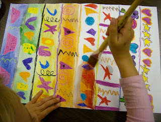 Zilker Elementary Art Class: Kinder Pattern Paintings