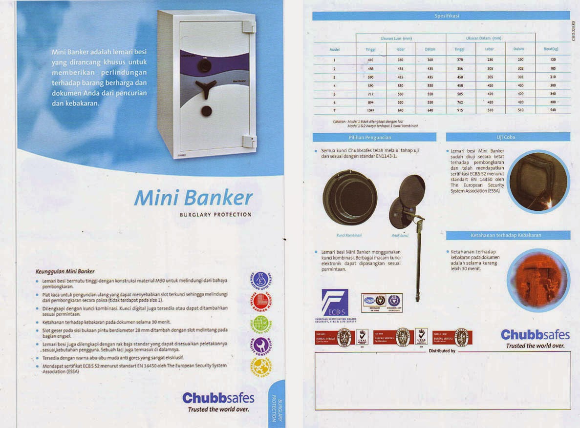Pusat Penjualan Brankas Chubb - Harga Brankas Chubb di Indonesia ...