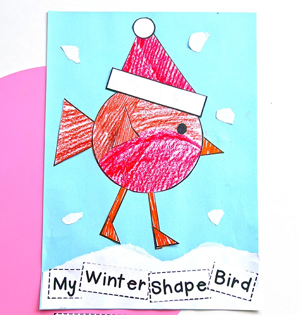 Winter Robin Shape Craft | From the Pond