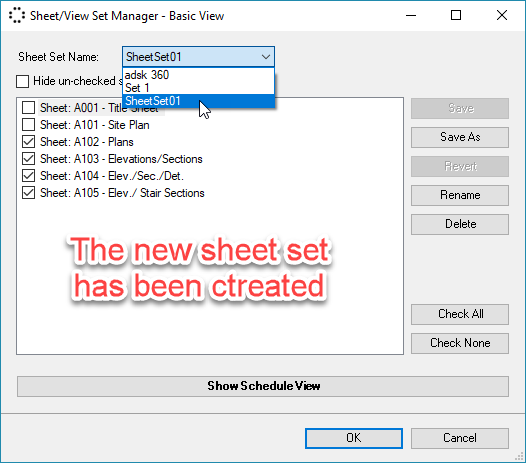 Revit Add-Ons: Sheet Set Manager