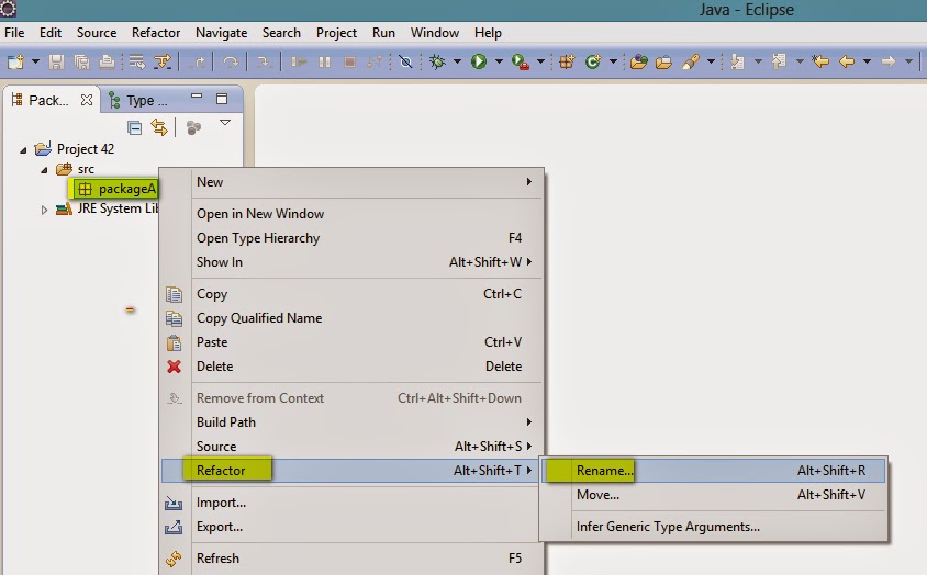 Selenium By Arun 215 Renaming The Packages In Hiearchy