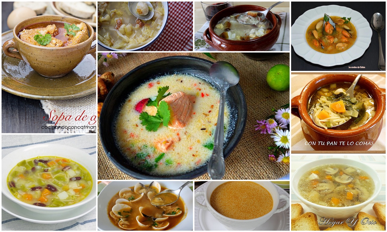 JULIA Y SUS RECETAS: Sopas muy reconfortantes