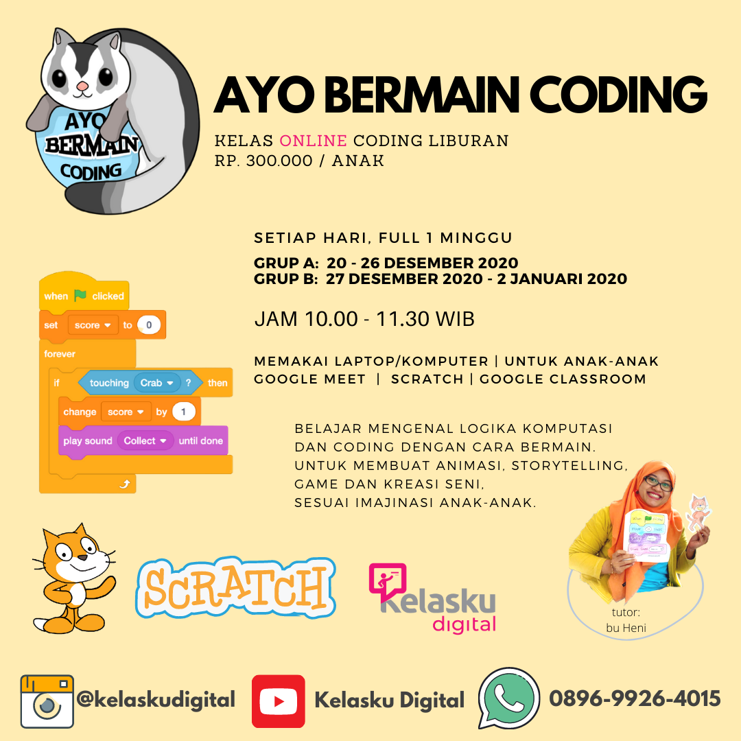 KELAS ONLINE CODING LIBURAN - Akademi Prasetyorini