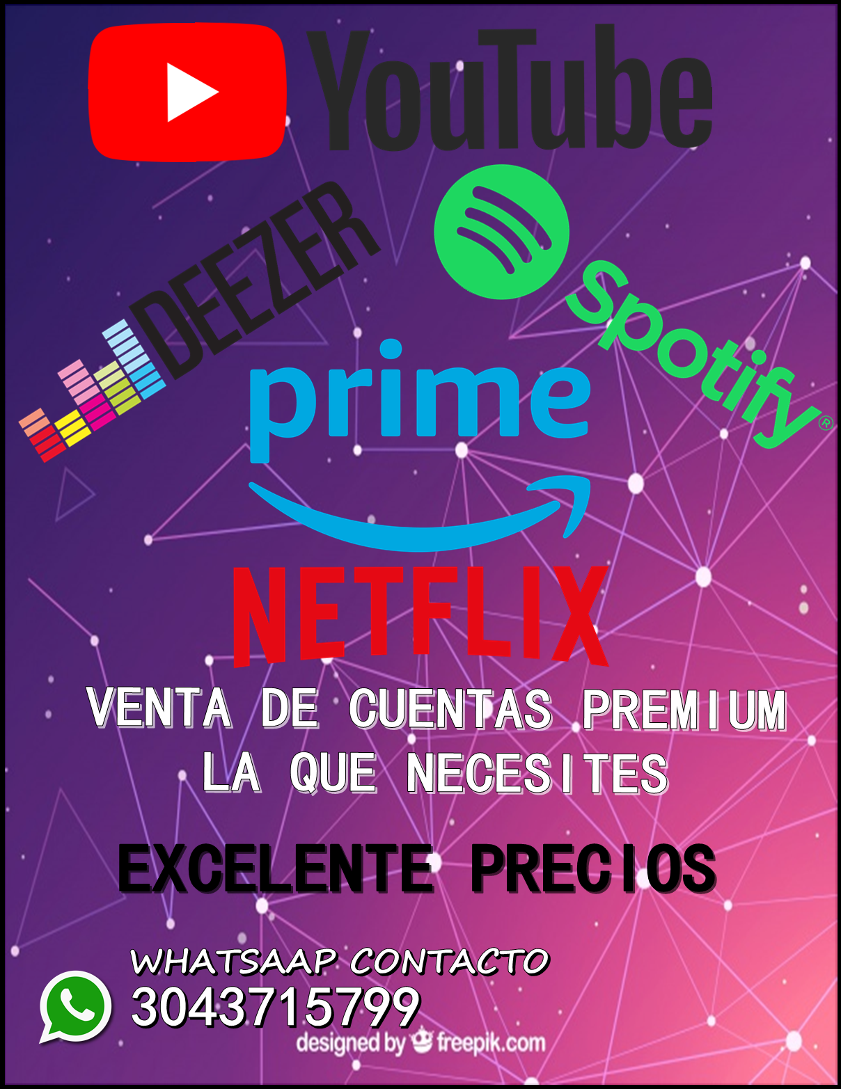 CUENTAS PREMIUM | Tienda Online Santa Marta