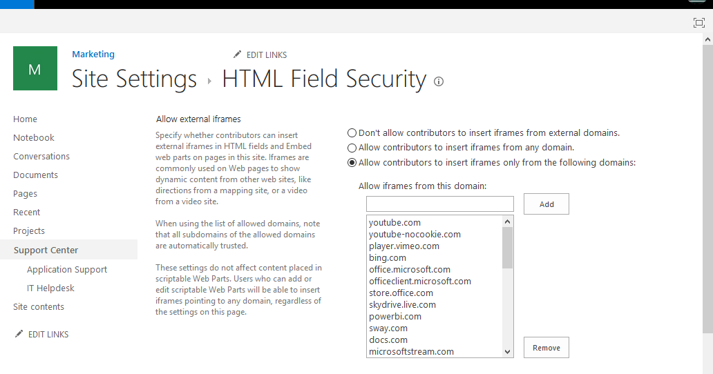 Configure HTML Field Security in SharePoint Online - SharePoint Diary