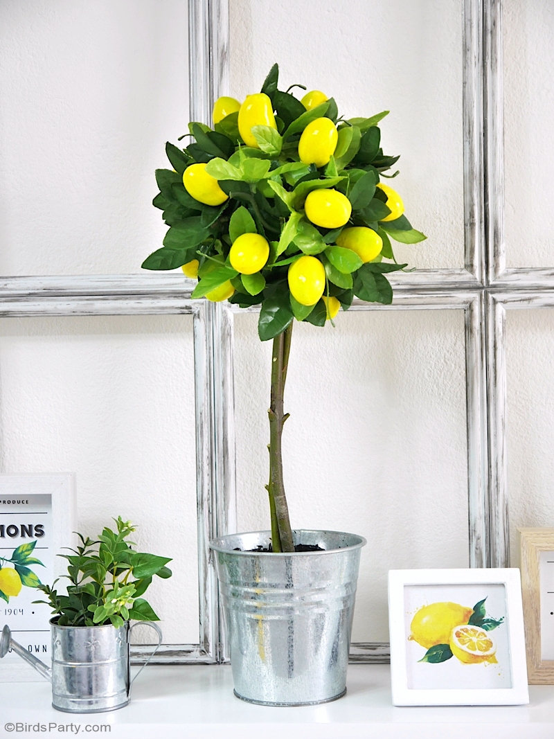Lemon Themed DIY Modern Farmhouse Decor and Printables 🍋 - Party Ideas ...
