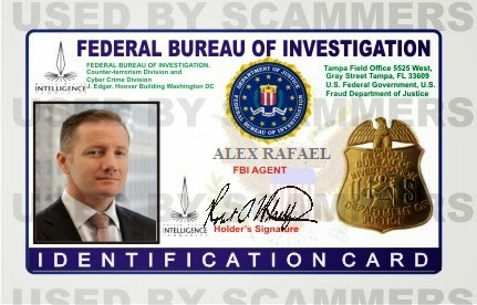 FRAUD FYI: 419 scam email with fake FBI ID and stolen photo of Fedex ...