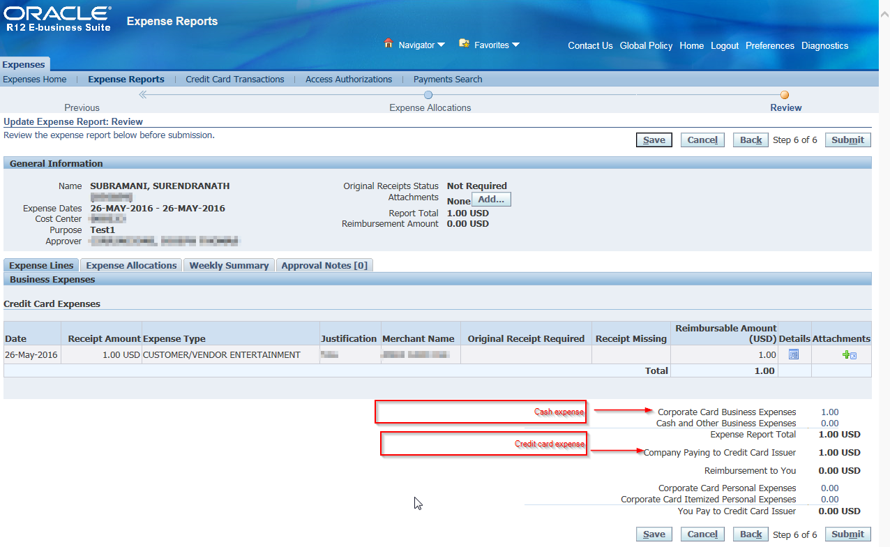 Oracle applications - Surendranath Subramani: Credit Card transaction ...