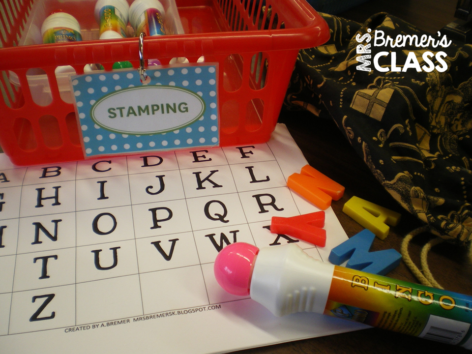 Literacy Center Activities for Kindergarten | Mrs. Bremer's Class