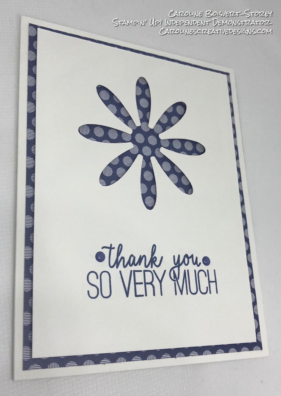 Caroline's Creative Designs: Large Daisy Punch Card - Sets of cards ...