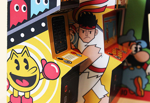 Classic Arcade Games Papercraft | Paperized Crafts