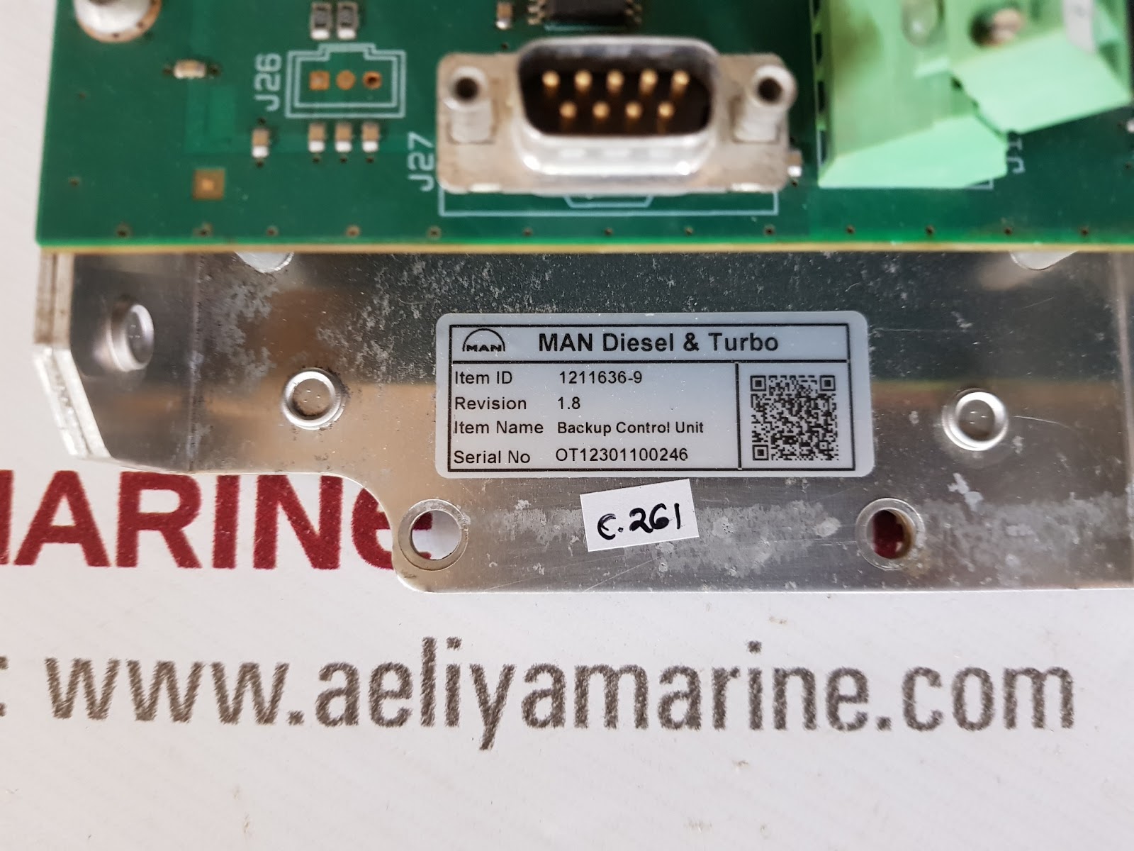 MAN B&W 1211636-9 BACKUP CONTROL UNIT - Aeliya Marine