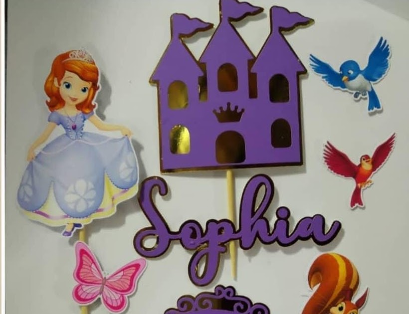 Topper 3D Princesa Sofía - Mis Toppers Tus Toppers