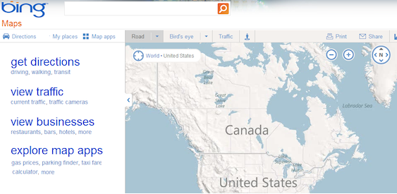Web Development Training: Bing Maps Updates Interface and Road Map ...