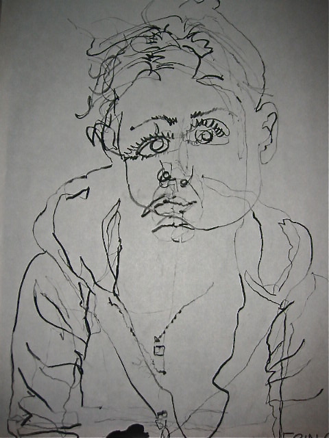 1st Semester Blog: Blind Contour Self-Portrait - Project Sheet