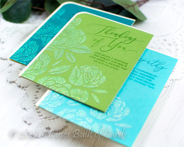 Houses Built of Cards: Tone on Tone Sympathy Cards - Simon Says Stamp