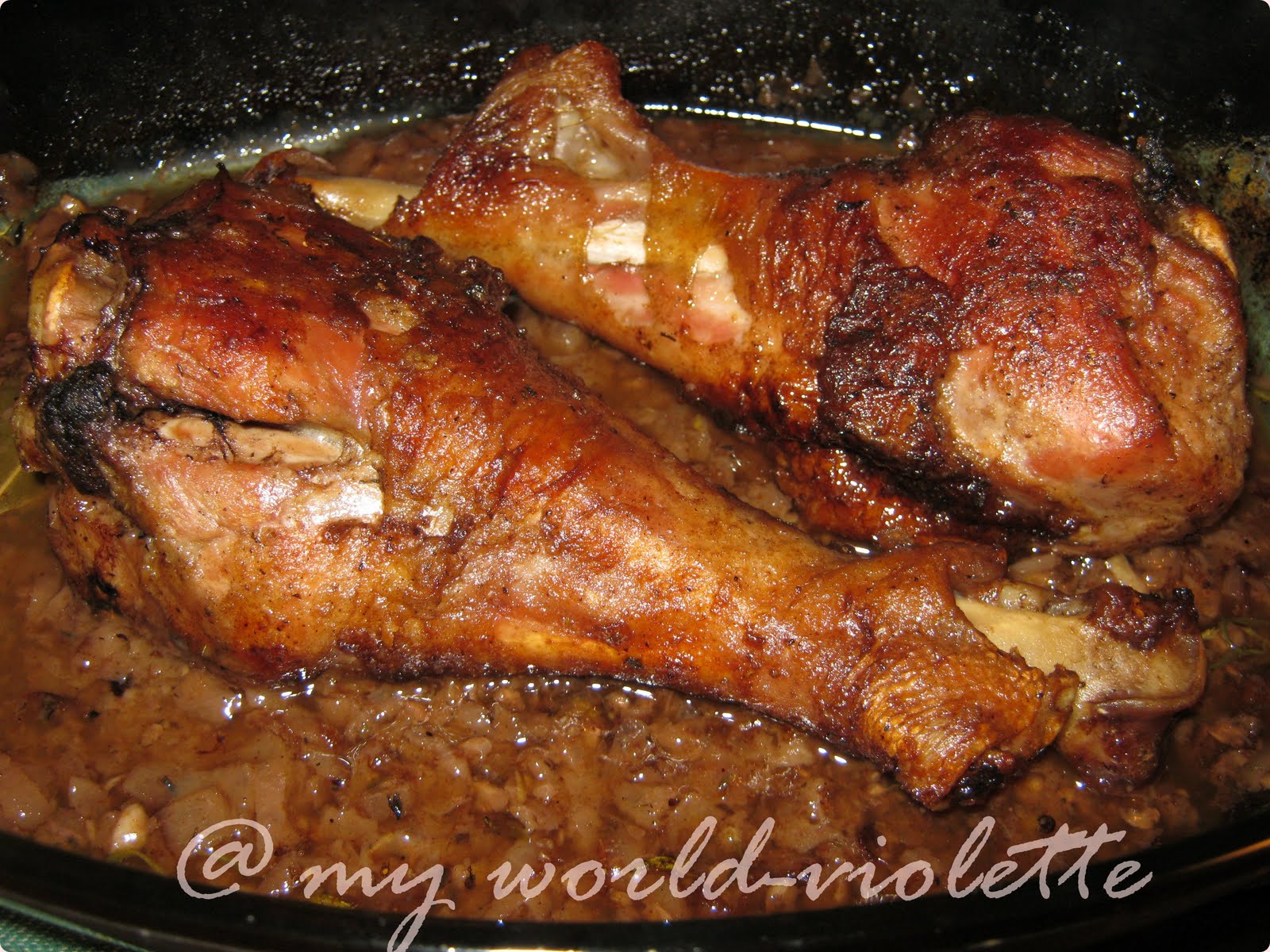 My world-VIOLETTE: Pulpe de curcan la cuptor