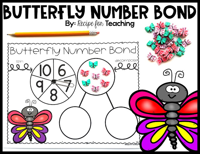 Butterfly Number Bond - Recipe for Teaching