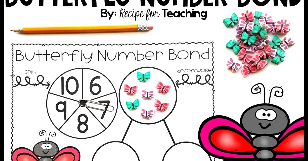 Butterfly Number Bond - Recipe for Teaching