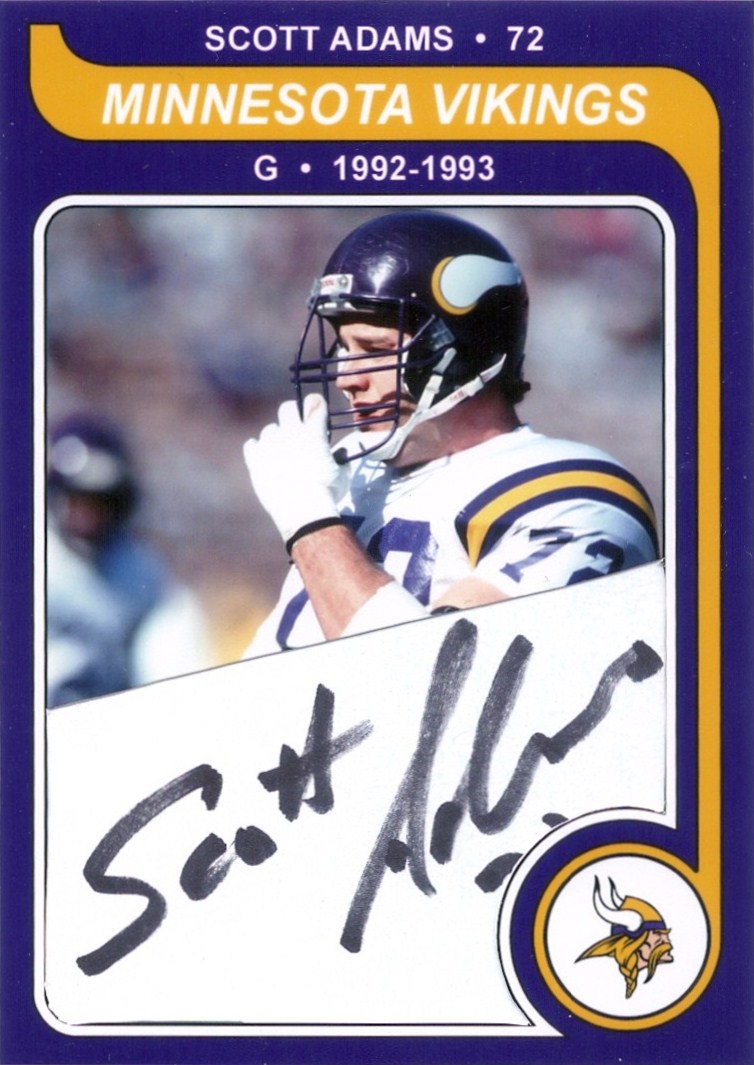Minnesota Sports Autograph Project: SCOTT ADAMS