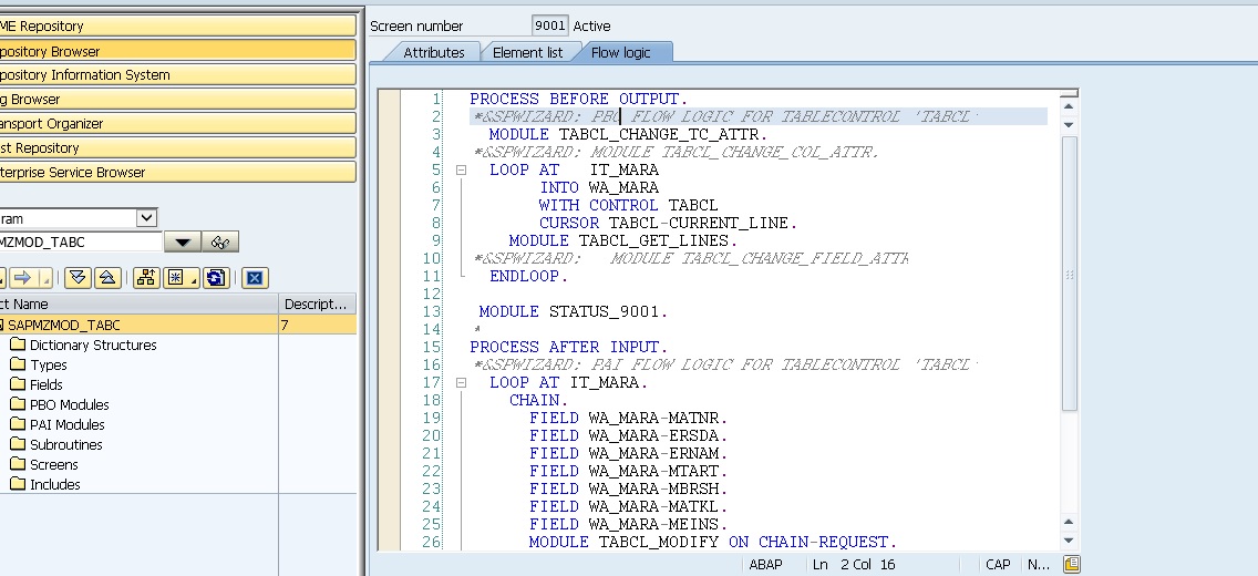 MODULE POOL -TABLE CONTROL_1: