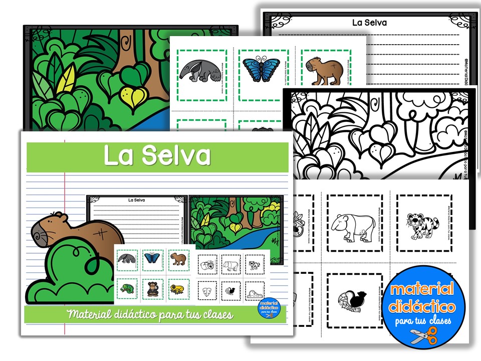Los animales de la Selva - Material Didactico para tus clases