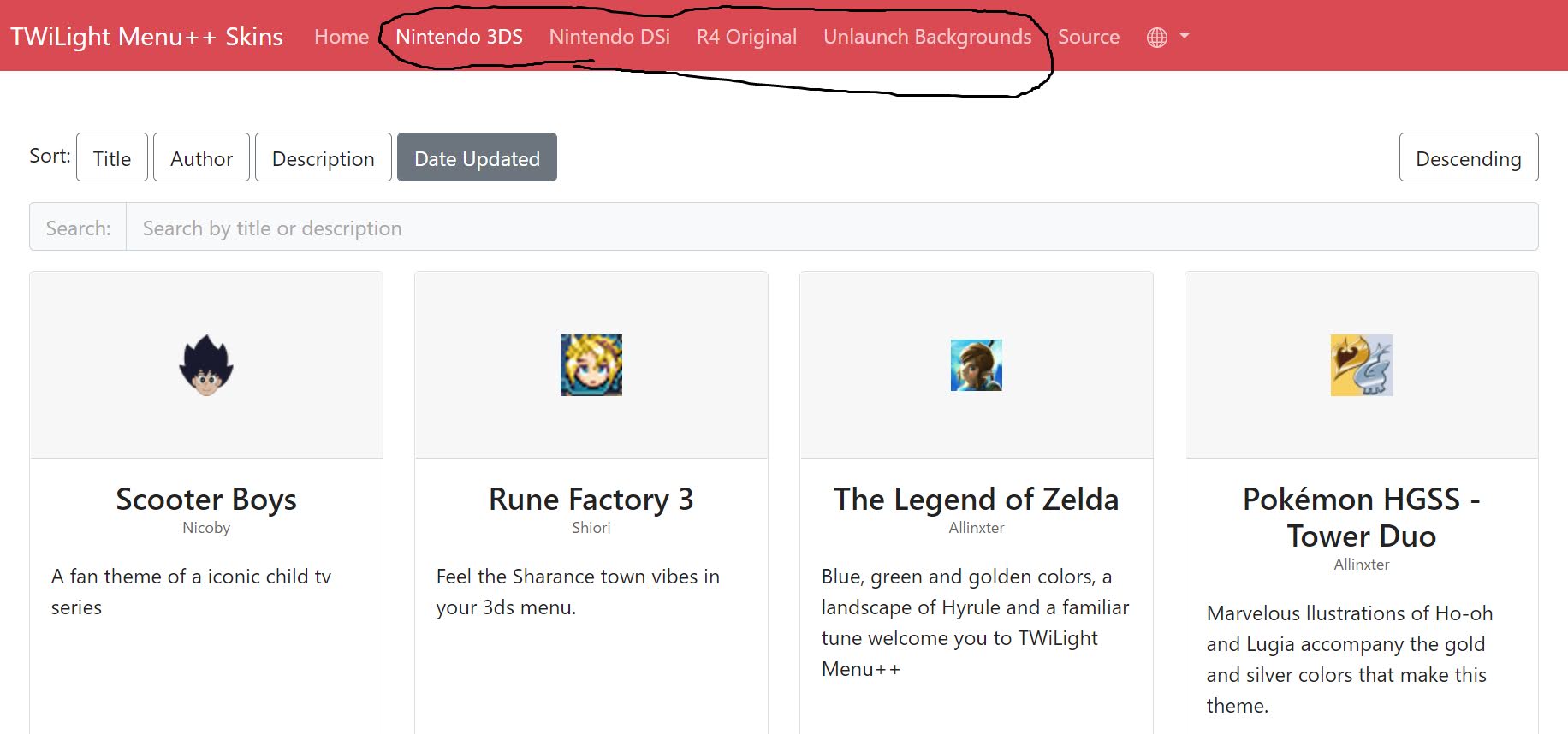 3ds＆dsi TWiLightMenuのカスタムテーマと、Unlaunchの壁紙を変更する方法