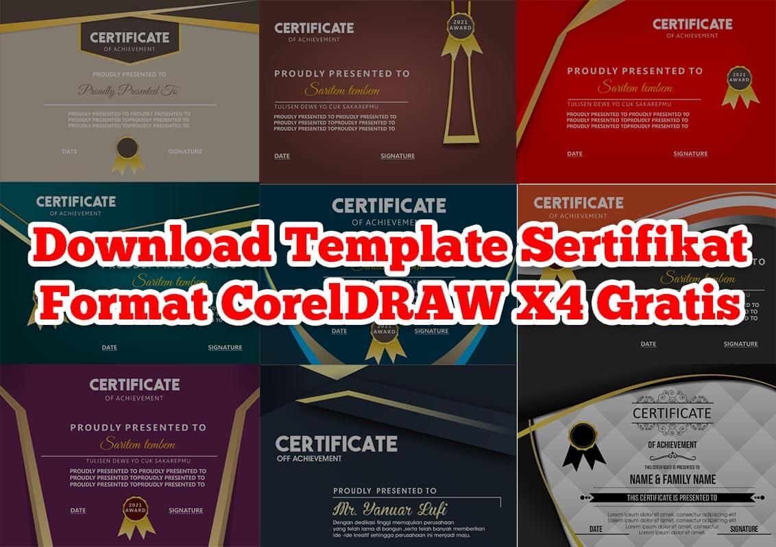 10 Download Template Sertifikat Cdr Gratis - Kumpulan Tutorial
