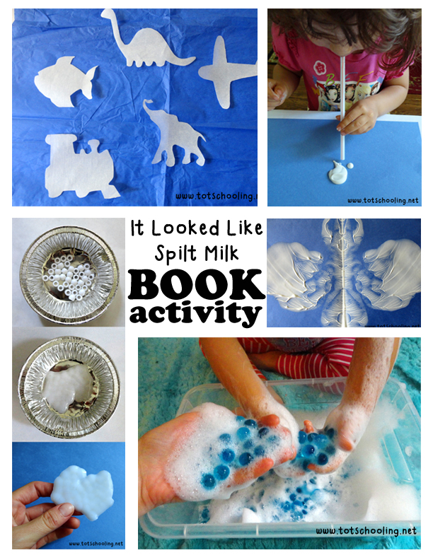 Book Activity: It Looked Like Spilt Milk | Totschooling - Toddler ...