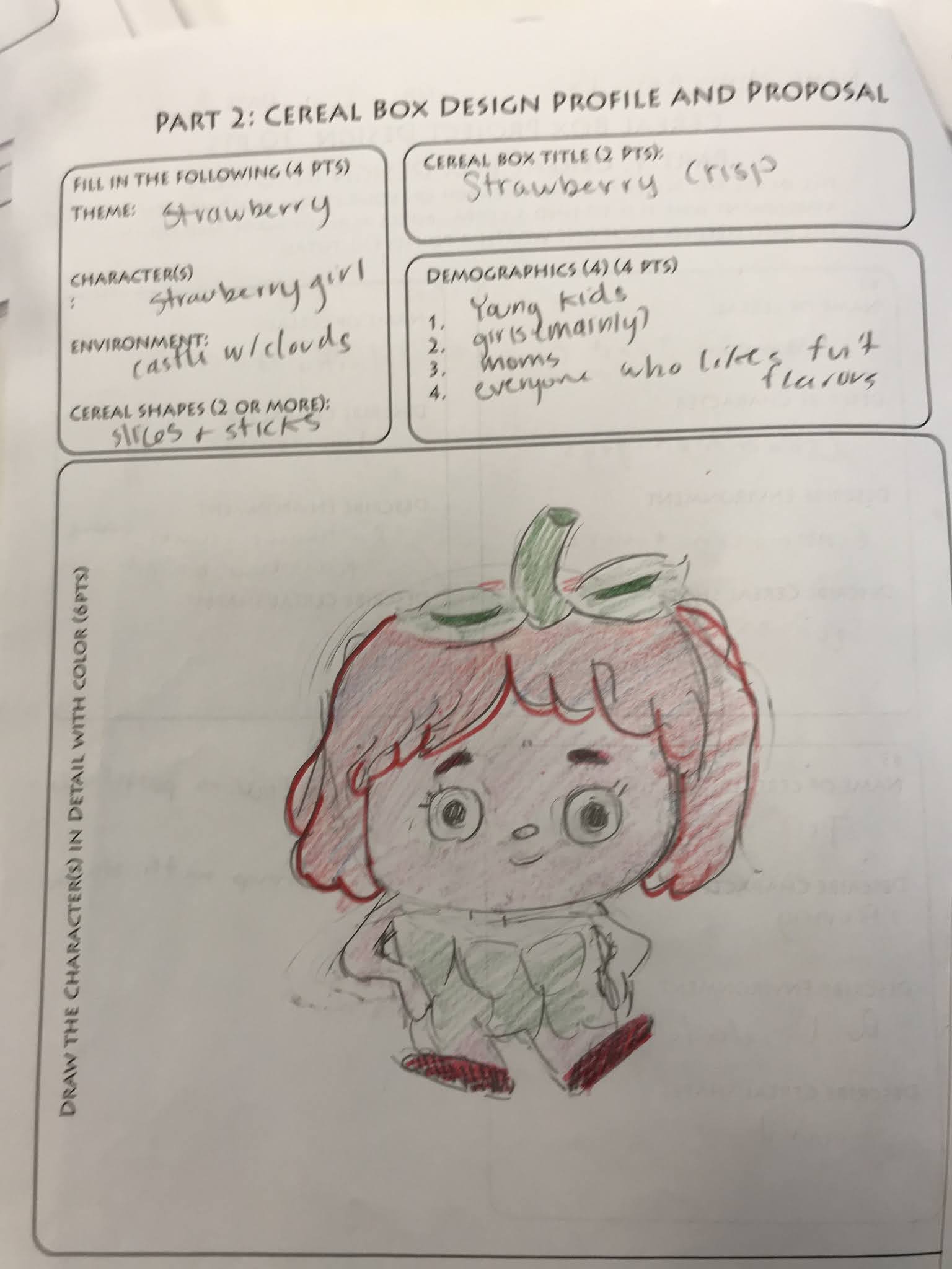 Skyline High School Graphic Design 1: Cereal Box Lesson