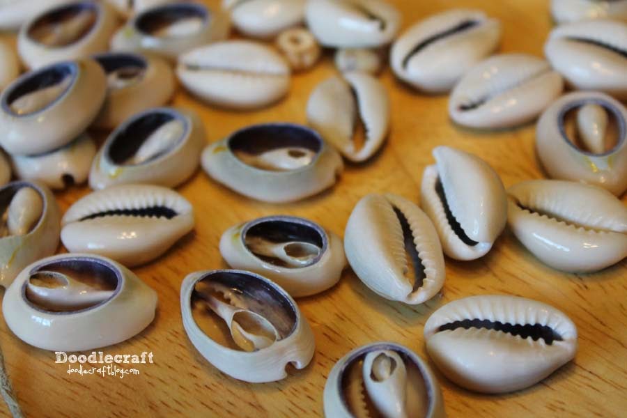 Cowrie Shell Flower Jewelry and Shoe Clips!